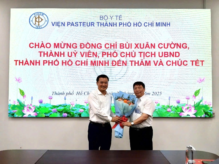 VIỆN PASTEUR THÀNH PHỐ HỒ CHÍ MINH TIẾP ĐÓN ĐỒNG CHÍ BÙI XUÂN CƯỜNG, THÀNH ỦY VIÊN, PHÓ CHỦ TỊCH ...
